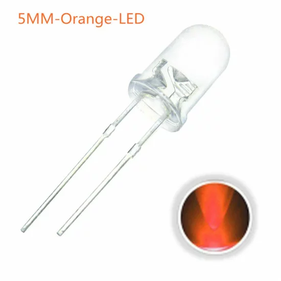 LED 5MM Orange 10 pack