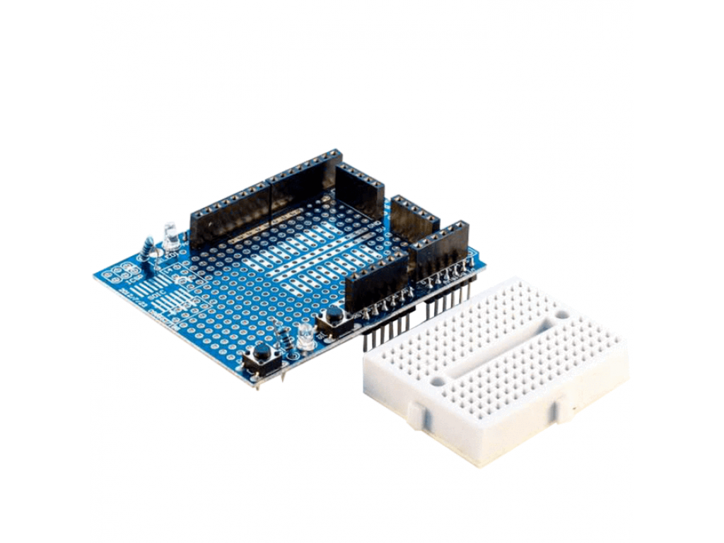 Prototyping Shield For Arduino Uno R3 Including The Breadboard