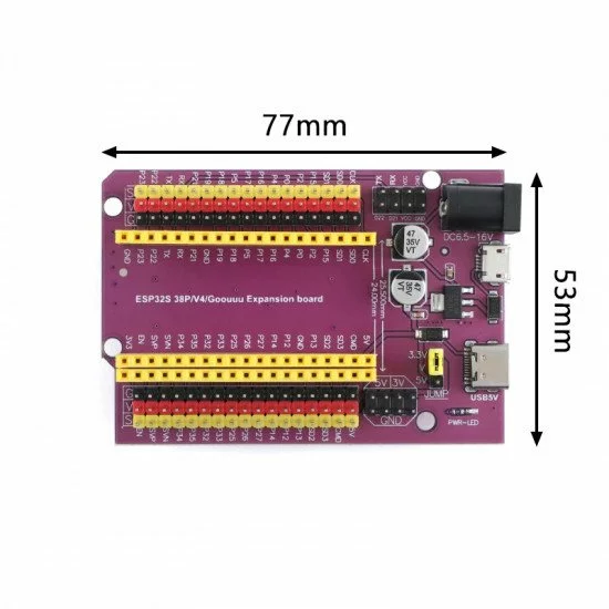ESP32 38P Development ESP32-DevKitC-32 For ESP-WROOM-32 Expansion Board