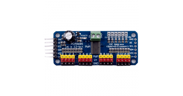 PCA9685 16-Channel 12-bit PWM Servo Motor Driver I2C Module For Arduino