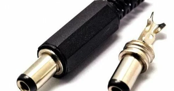 Black Plastic Cover 5.5x2.1 Male DC Power Plug Jack Connector