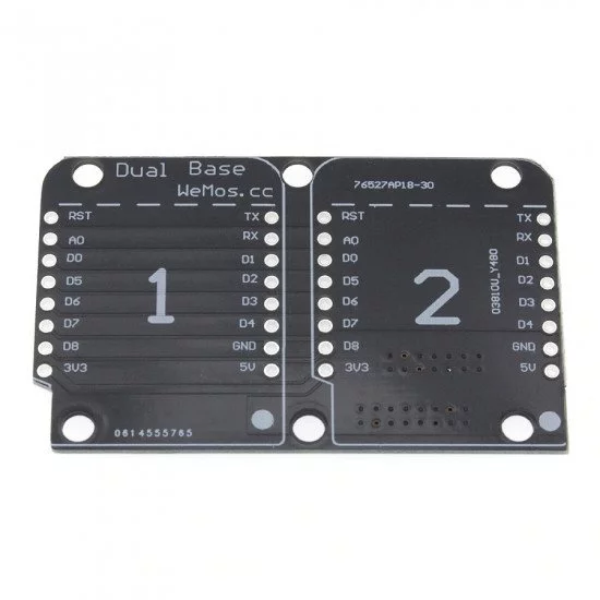 Dual Base Shield for D1 Mini