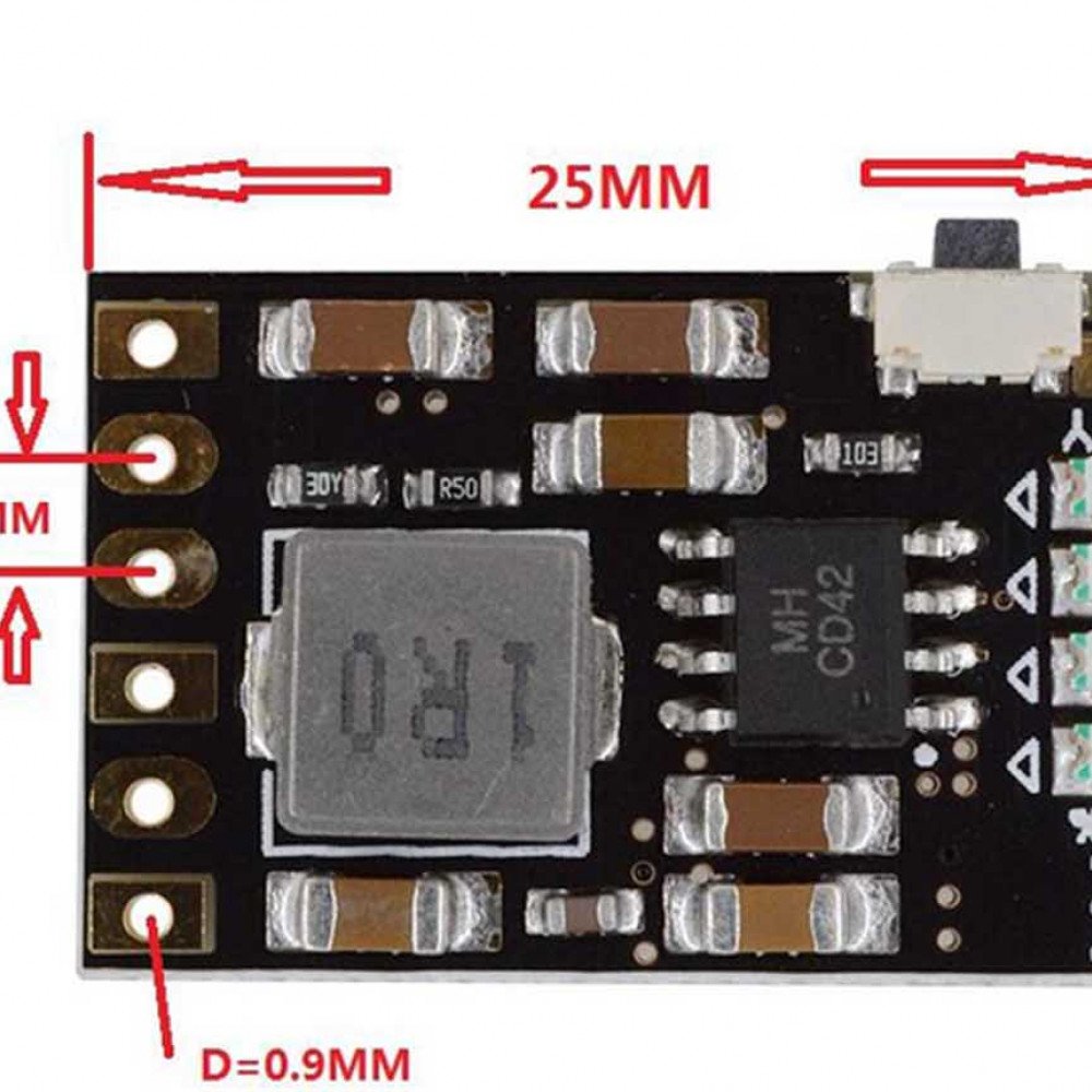 MH-CD42 4in1 DC 5V 2.1A Mobile Power Diy Board 3.7V 4.2V LiPo Charge ...