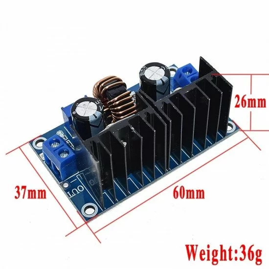 XL4016 Adjustable 4-36V To 1.25-36V Step-Down Board Module Max 8A 200W ...