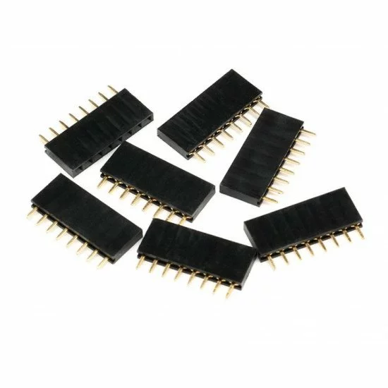 1*6p/8p 2.54mm Female Single Header Connector