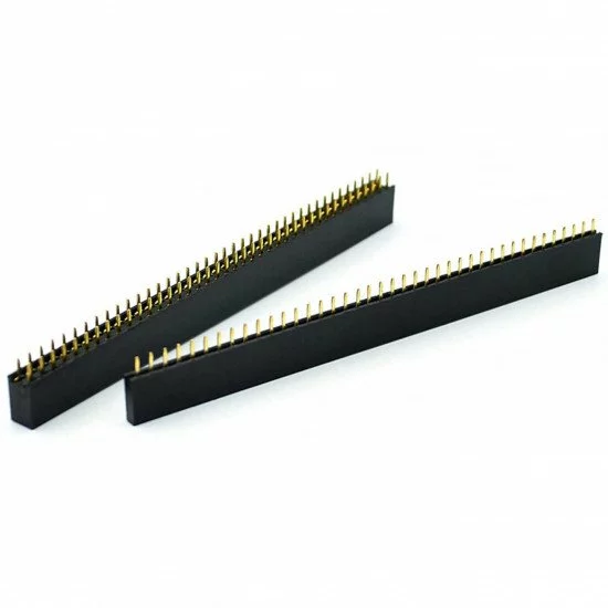 Female Pin Header Strip 40 Pin 2.54 mm Single Row Female Pin Header ...