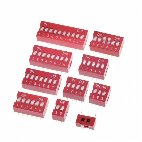 DIP Switch Red 1p
