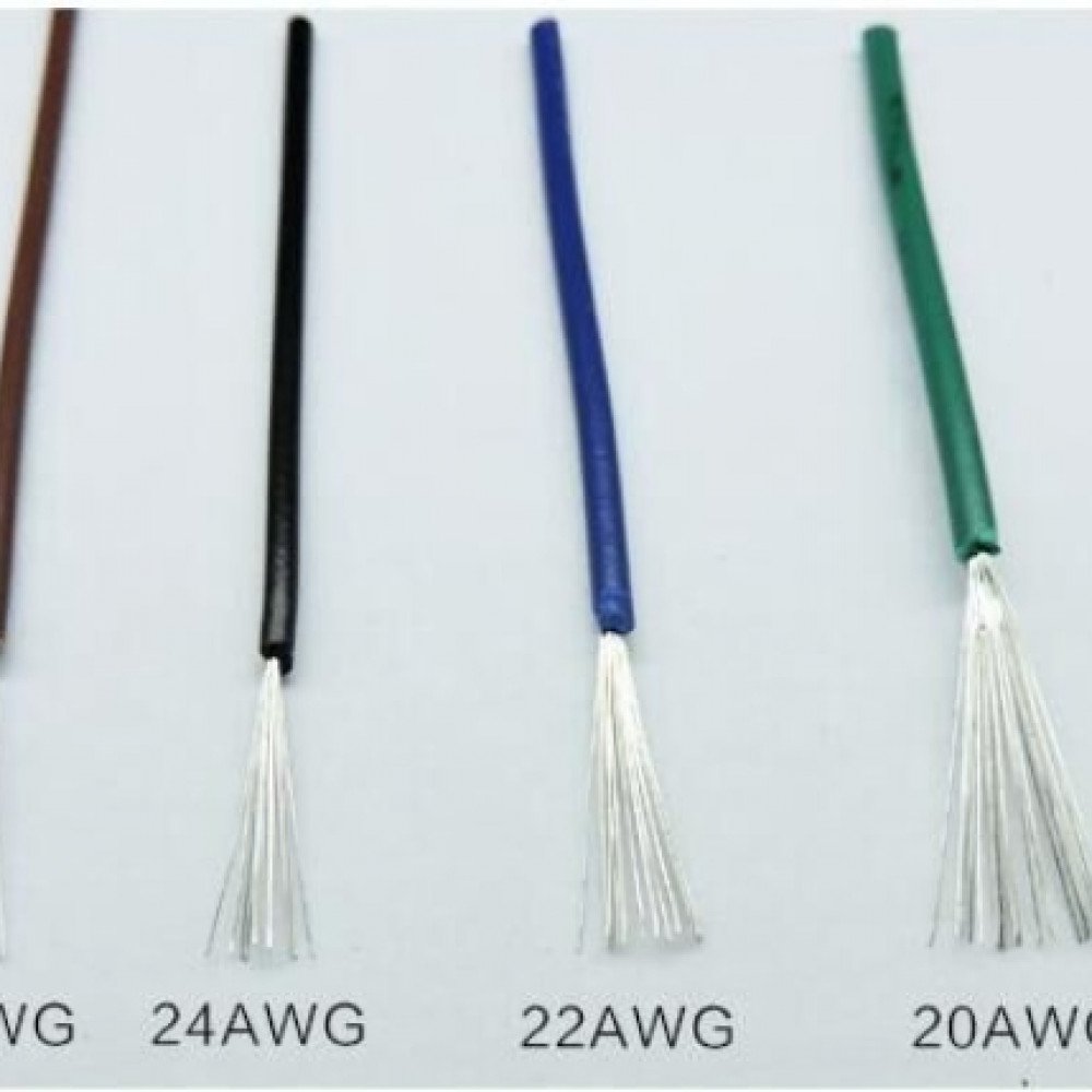 UL1007 26AWG Brown, Stranded Tinned Copper Wire